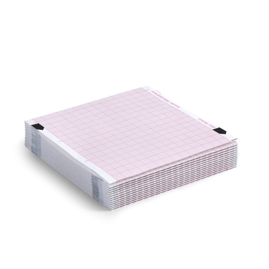 Zenix Fan Folder Paper, Grid, Box of 10 - ZOLL